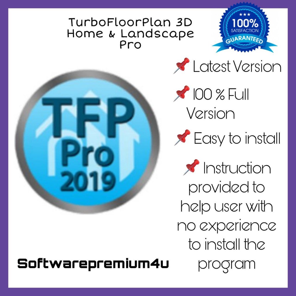 TurboFloorPlan 3D Home & Landscape Pro 2019 v20.0.3.1019 | IMSI Design 🔥【Full Version】🔥 | Shopee ...