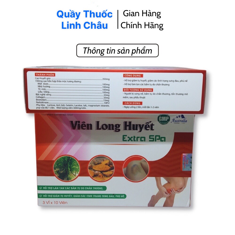 Extra Spa Dragon Blood Pills - Supports Reducing Hematoma, Reduces ...