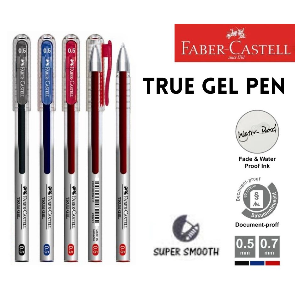 Faber Castell-True Gel Pen 0.5mm/ 0.7mm | Shopee Malaysia