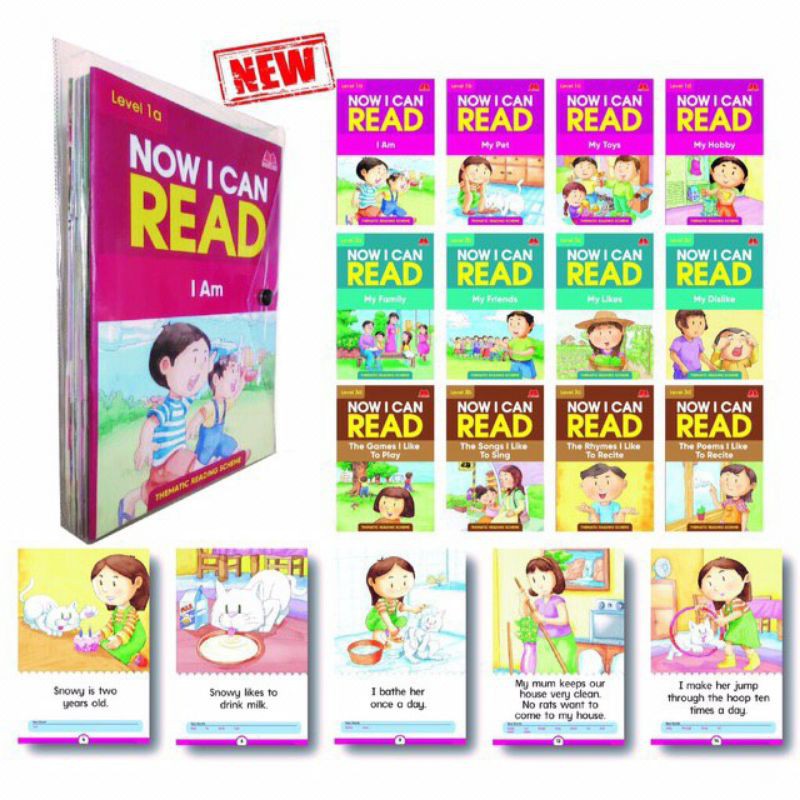 🌟🌟🌟🌟Scholar’s Now I can Read (12 buku) | Shopee Malaysia