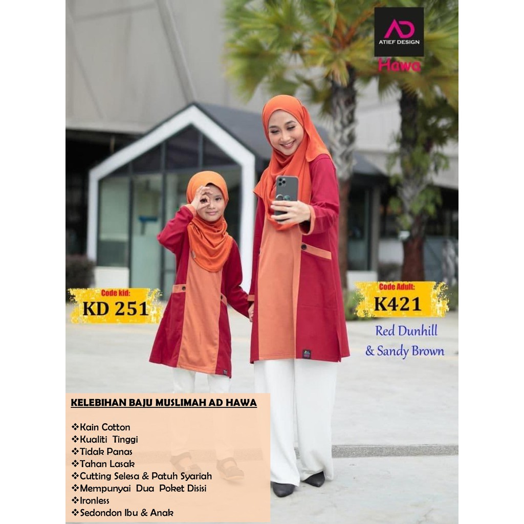 🔥🔥🔥 Baju Muslimah Sedondon Ibu & Anak by Atief Design - Hawa 🔥🔥🔥 ...
