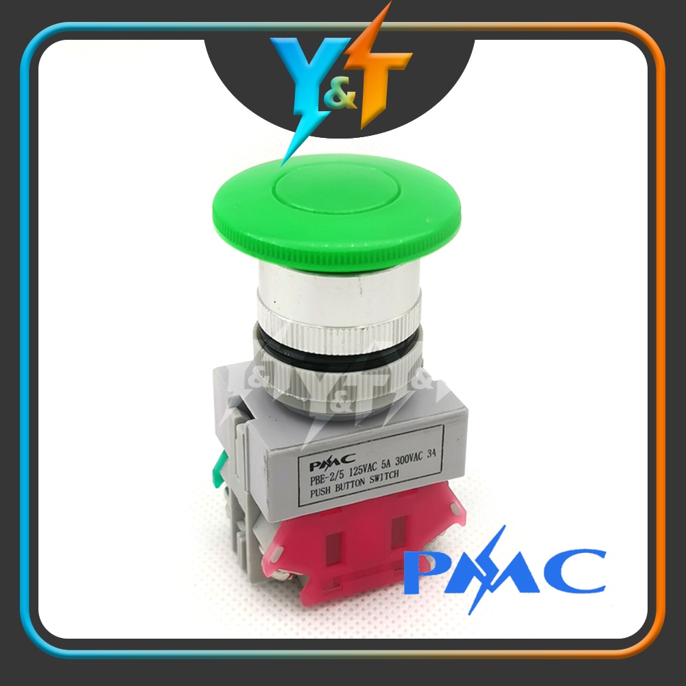 PMC 22/25mm Mushroom Head Push Button PBE-2/5 | Shopee Malaysia