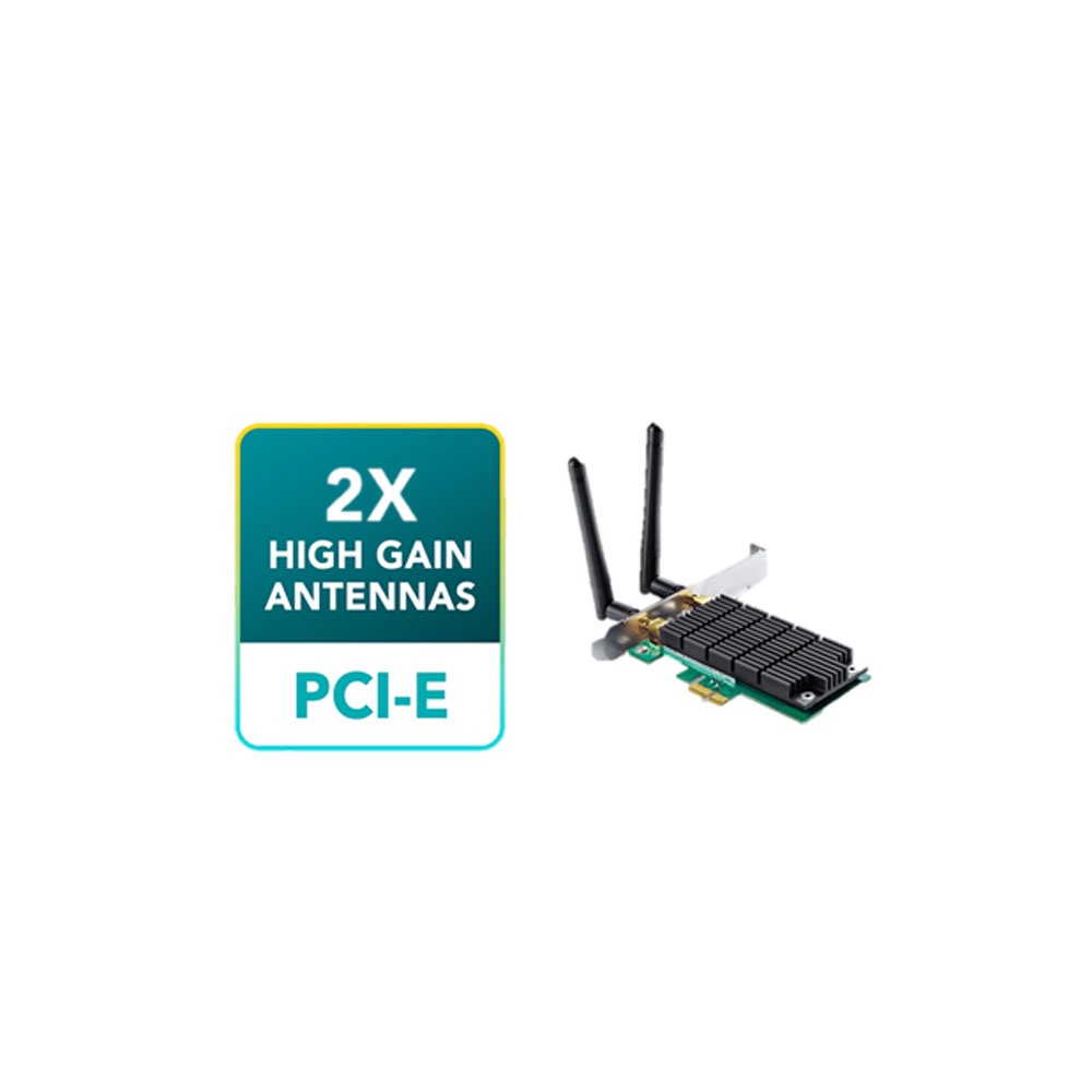 TP-Link Archer T6E AC1300 Wireless Dual Band PCI Express Adapter Wi-Fi ...