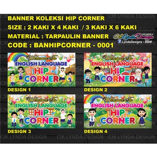 PRE-ORDER - BANNER 2 KAKI X 4 KAKI - HIP CORNER SEKOLAH | Shopee Malaysia
