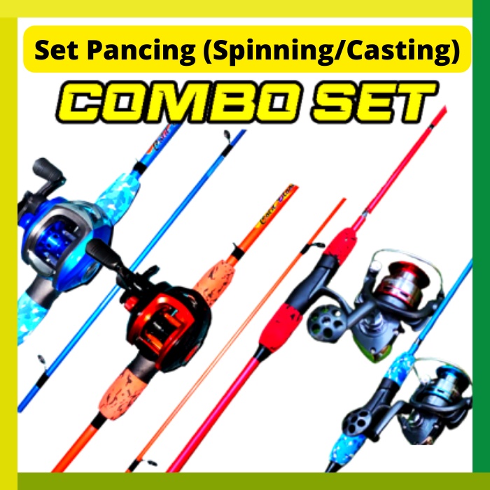 Set Combo Kekili Reel Rod Batang Jorang Joran Pancing Mancing Memancing ...