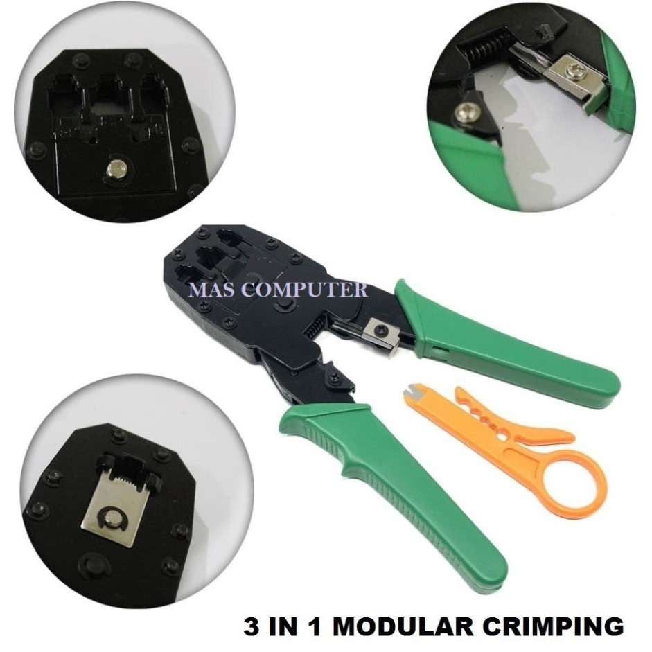 RJ45 / RJ11 Crimping Pliers / Lan Cable Crimping Tool / Network Lan ...