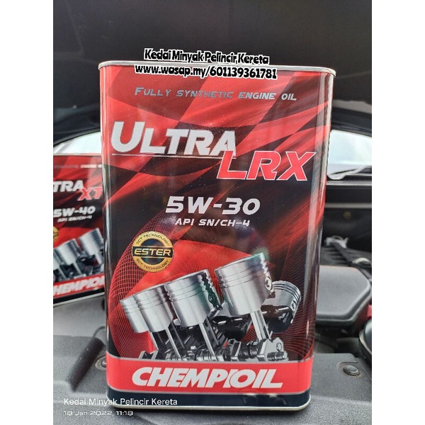 SCT CHEMPIOIL Ultra LRX 5w30 Fully Synthetic ESTER (4L) | Shopee Malaysia