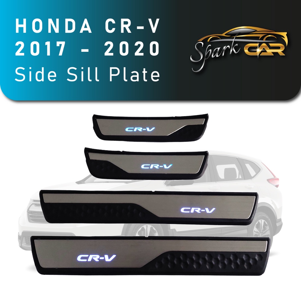 Honda CRV 2017 - 2020 Car Side Sill Step Plate with Blue Light LED ...