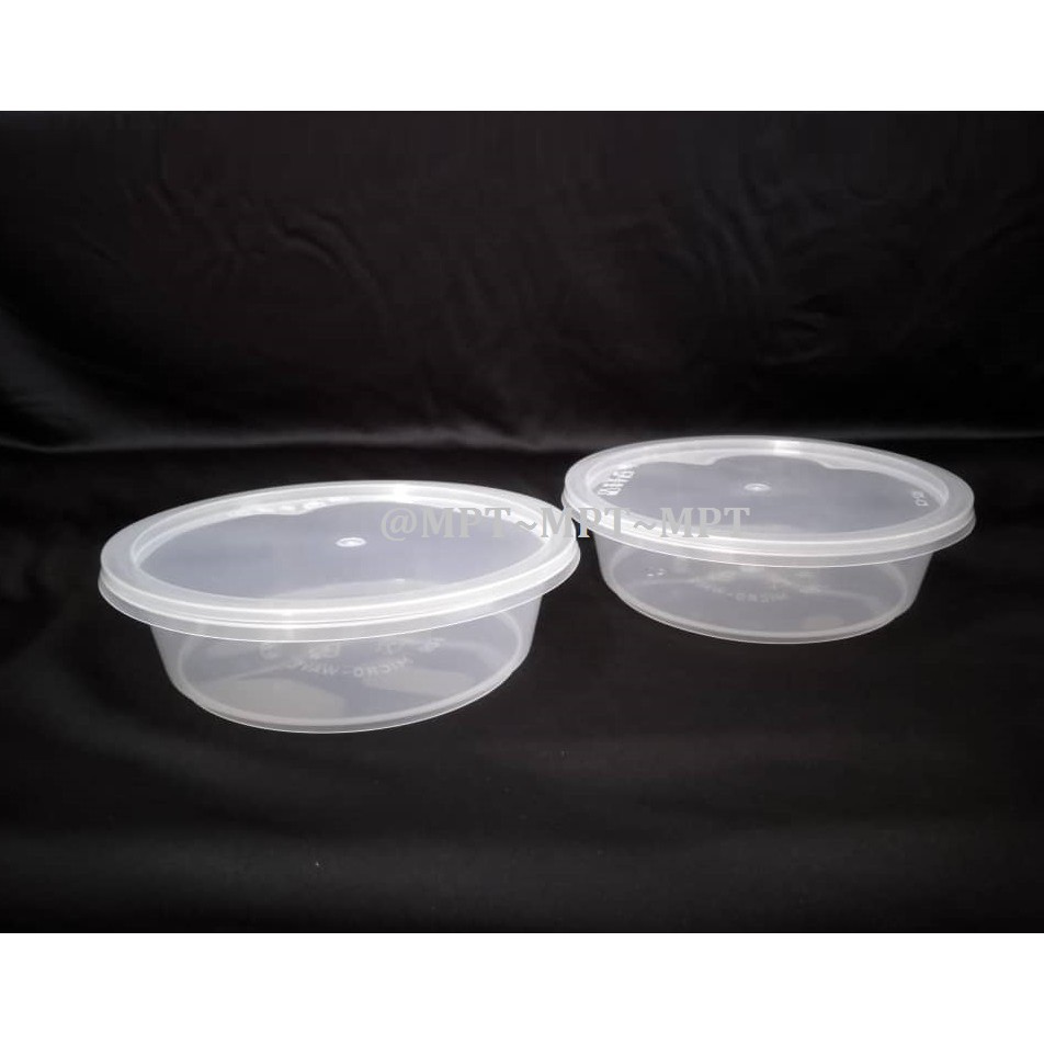 1100 Round Microwave Food Container/ Tupperware Plastik Bulat / Bekas ...