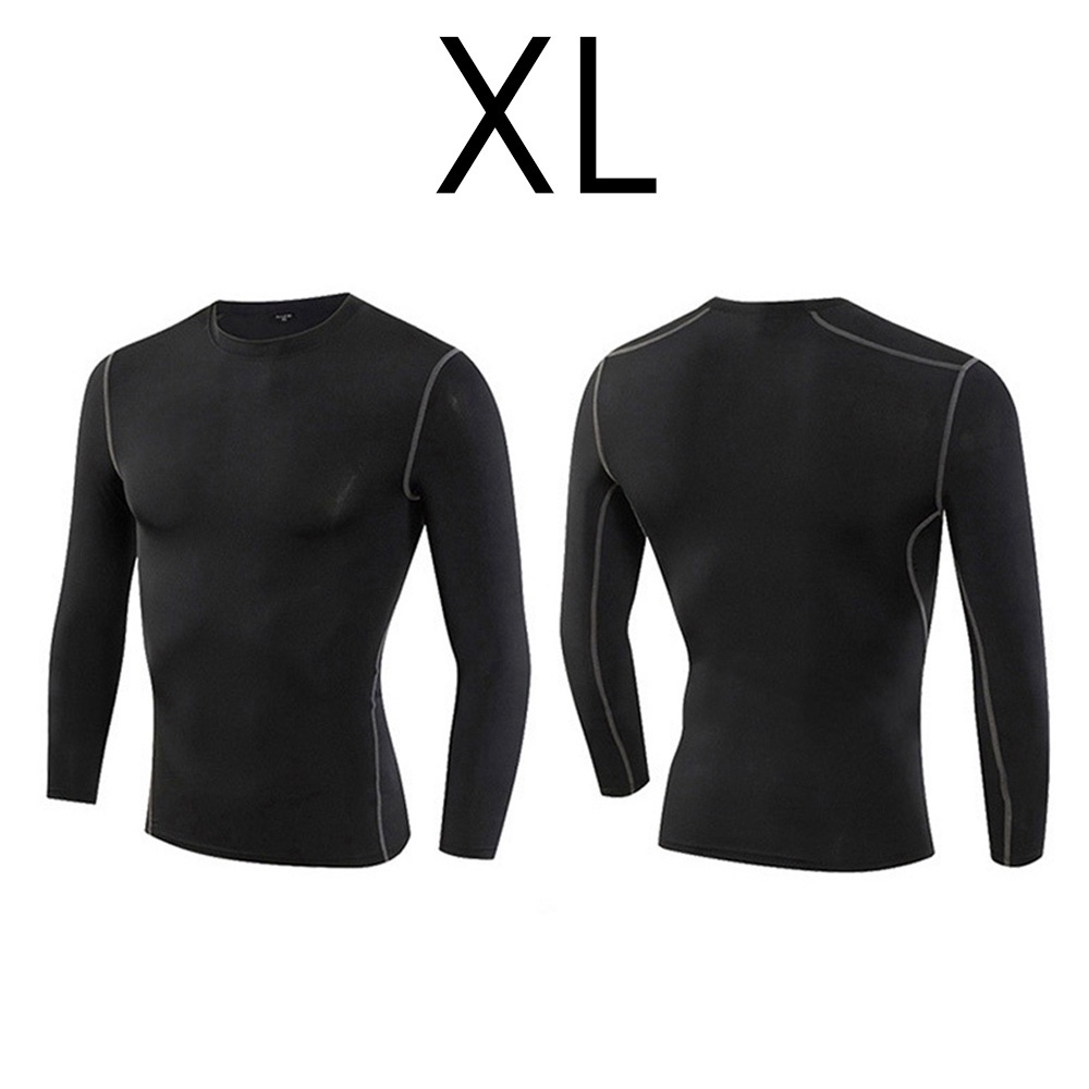 S 3xl Unisex Gym Running Fitness Adult Tight Sport Shirt Long Sleeve