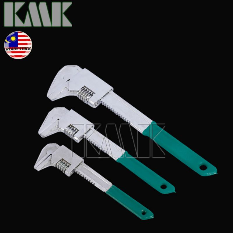 F WRENCH 9" 11" 15" BIG MOUTH SPANNER F SPANNER MOTOR SPANNER | Shopee ...