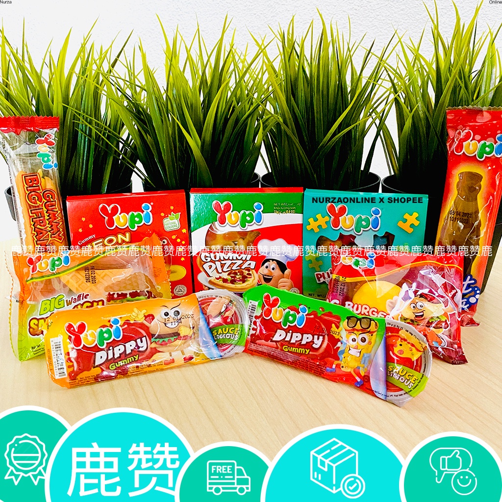 Yupi Gummy Assorted big burger frank cola dippy pizza neon stix 22.5g-32g | Shopee Malaysia