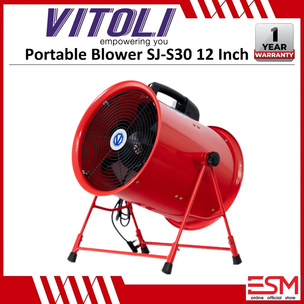 VITOLI 12" PORTABLE VENTILATION FAN BLOWER-12" SJ-S30 W/STAND | Shopee ...