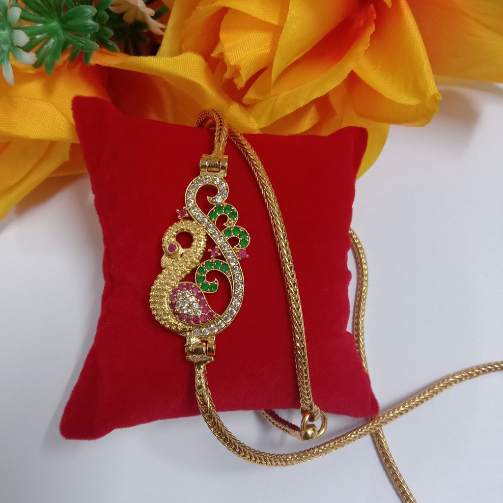 Ready Stock Micro Gold Plated Mugappu Chain / Indian Mugappu Chains ...