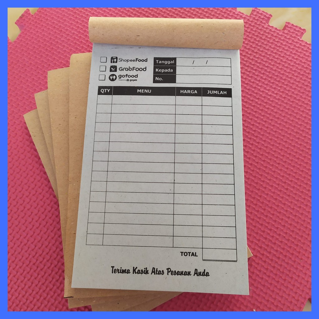 Grab Food Note Shopee Food Receipt Go Food Receipt Food Receipt ...