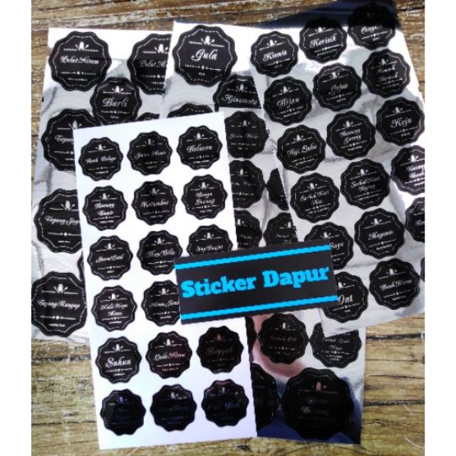 🔥FAST SHIPPING🔥STIKER REMPAH RATU STIKER LABEL DAPUR | Kitchen Labels ...