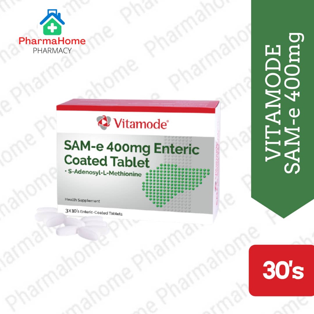 Vitamode SAM-e 400mg Enteric Coated Tablet 10's/30's | Shopee Malaysia