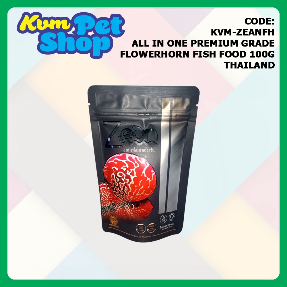 Zean All in One Premium Grade Flowerhorn Fish Food 100g From | Shopee ...