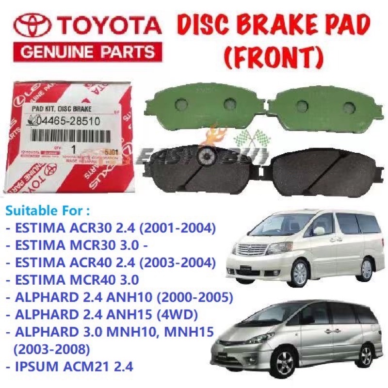 Toyota Estima ACR30 2001-2004 ACR40 Alphard 2.4 ANH10 Alphard 3.0 MNH10 ...