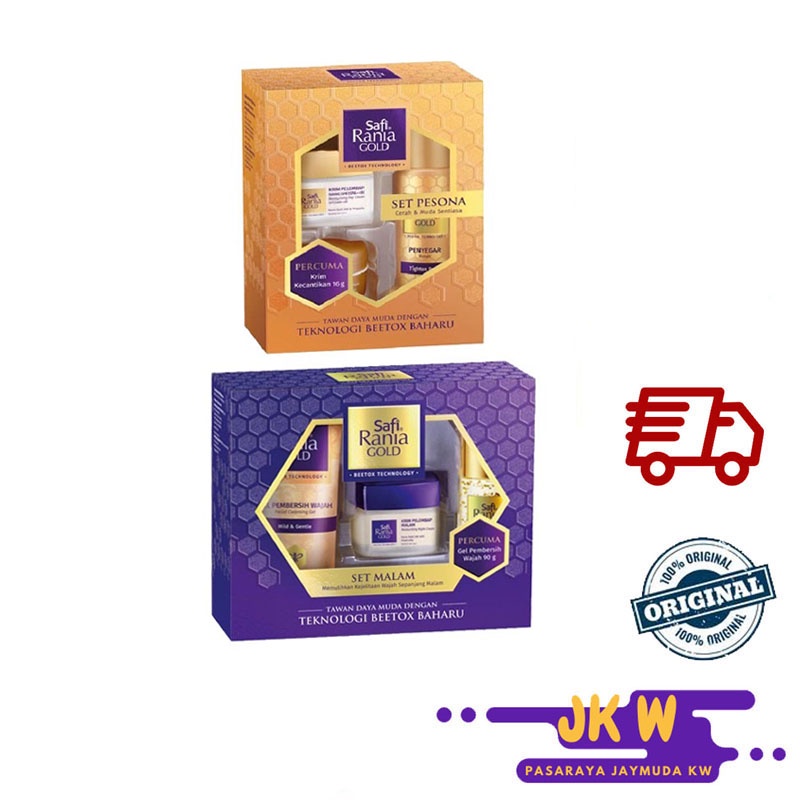 Safi Rania Gold BEETOX Technology Set Pesona dan Day Set Serum ...