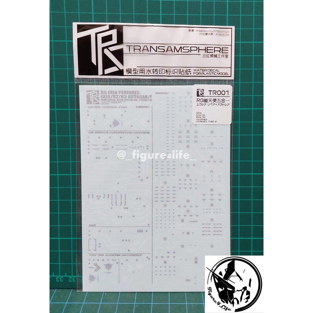 TransAmSphere / Water Decal / Gundam / 1/144 / RG Exia Pedigree (Exia ...