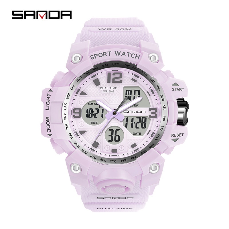Sanda Women Watches Waterproof LED Digital Sports Watch | Shopee Malaysia