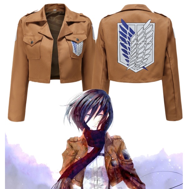 Anime Unisex Clothes Attack on Titan Shingeki No Kyojin Costume Jacket ...