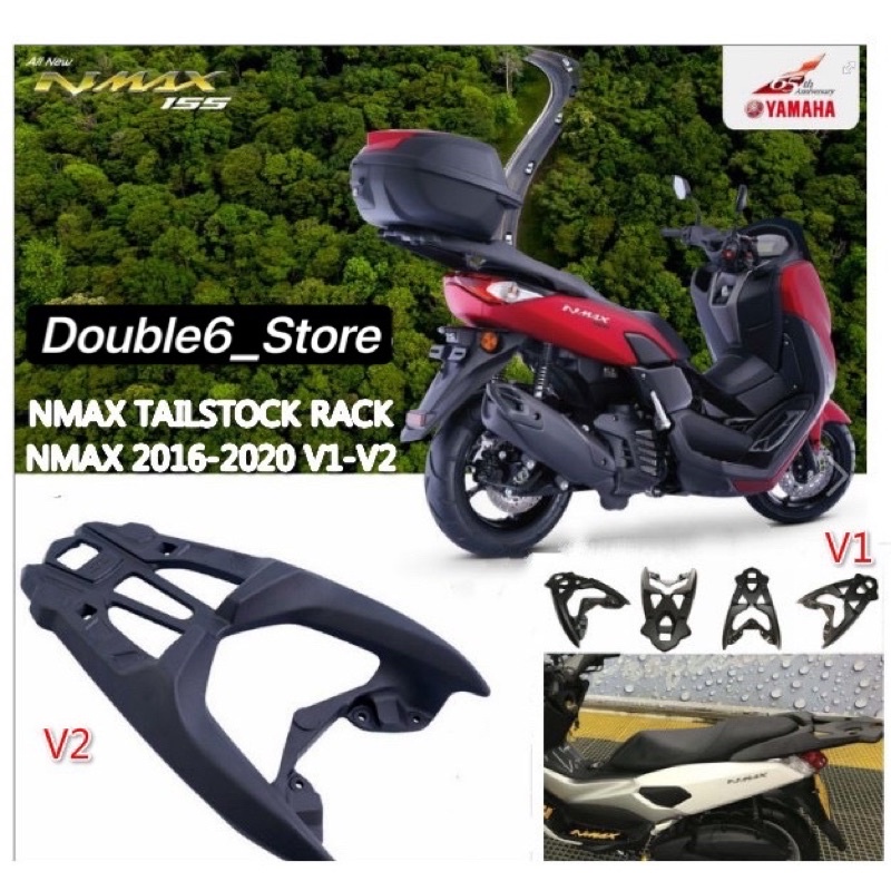YAMAHA NMAX 2020 V1-V2 tailstock shelf with luggage rack Spoiler BOX ...