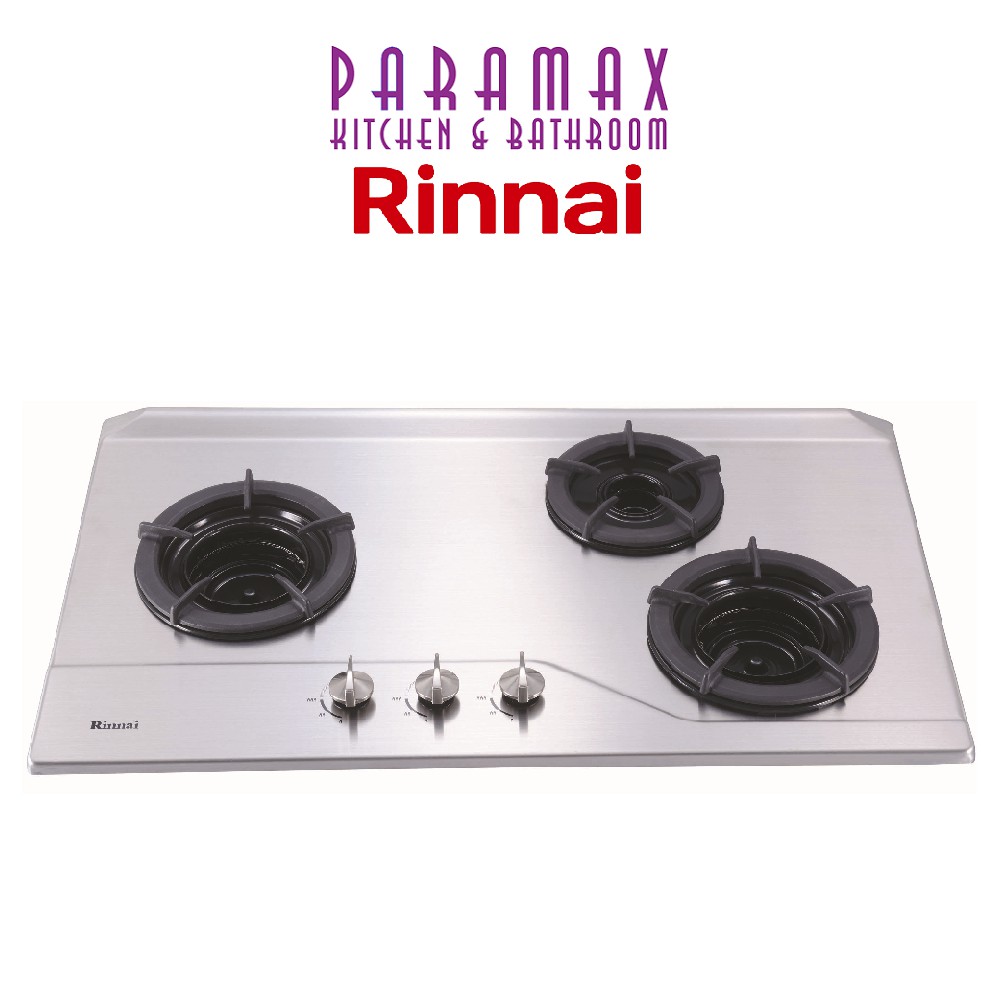 Rinnai Inner Burner Built-in Gas Hob RB-3SI-C-S | Shopee Malaysia