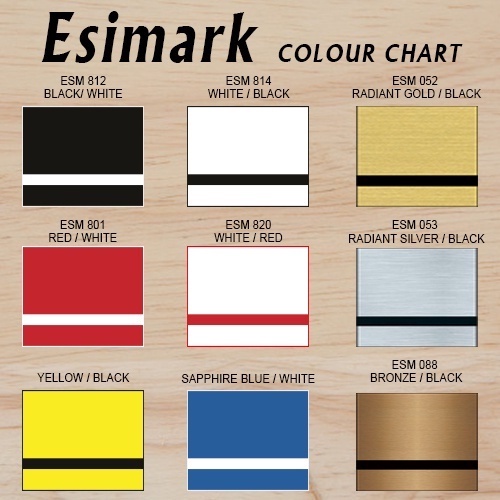 ESIMARK LASERABLE/ROTARY ENGRAVING ORIGINAL FOIL QUALITY DURABLE ...