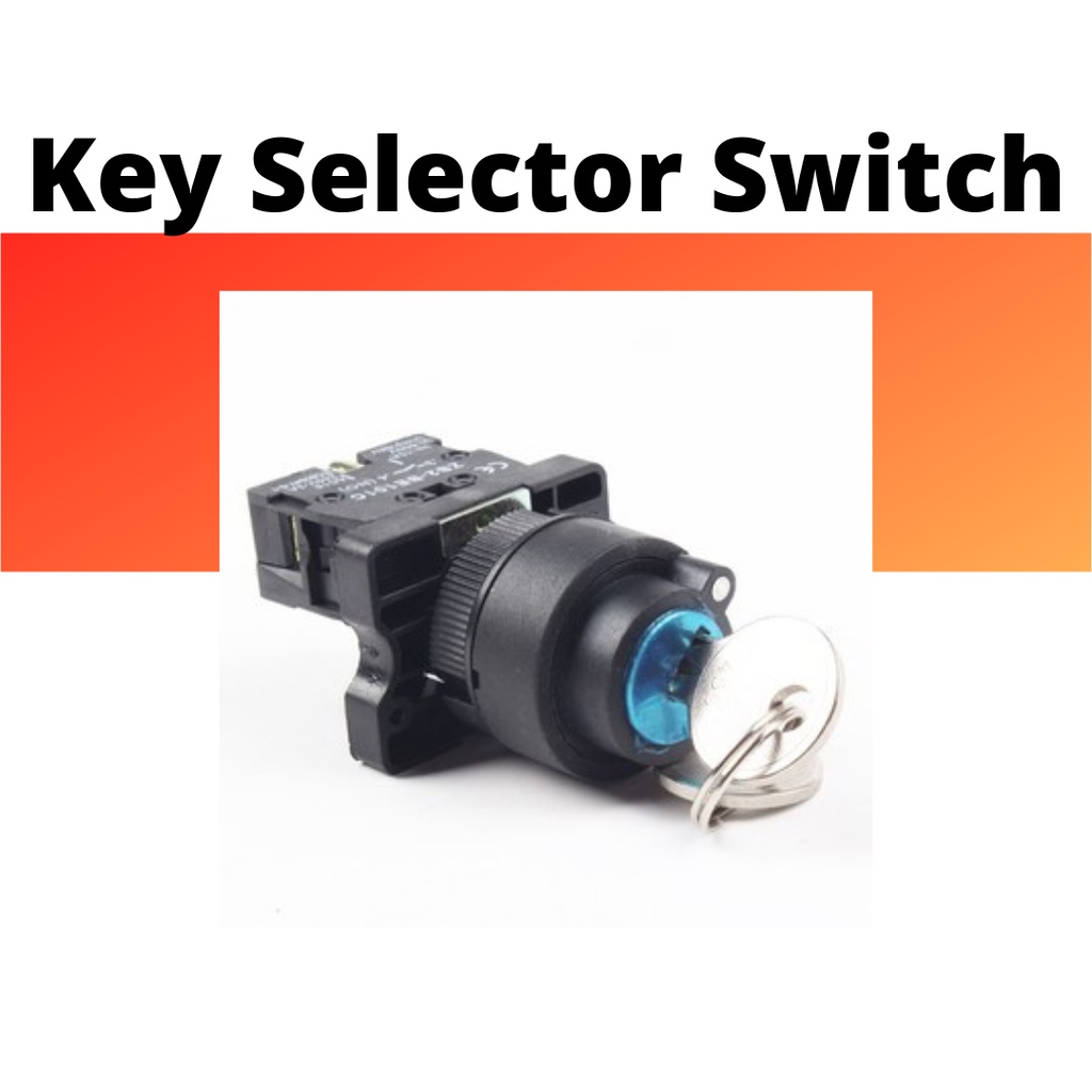 XB2-EG21 22mm 2position on/off key switch 1NO key selector switch stay ...