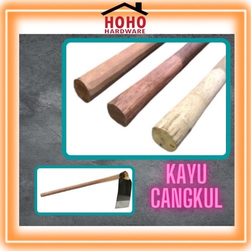 4 Feet Wooden Hoe Stick Handle Only | Kayu Batang Cangkul | Shopee Malaysia