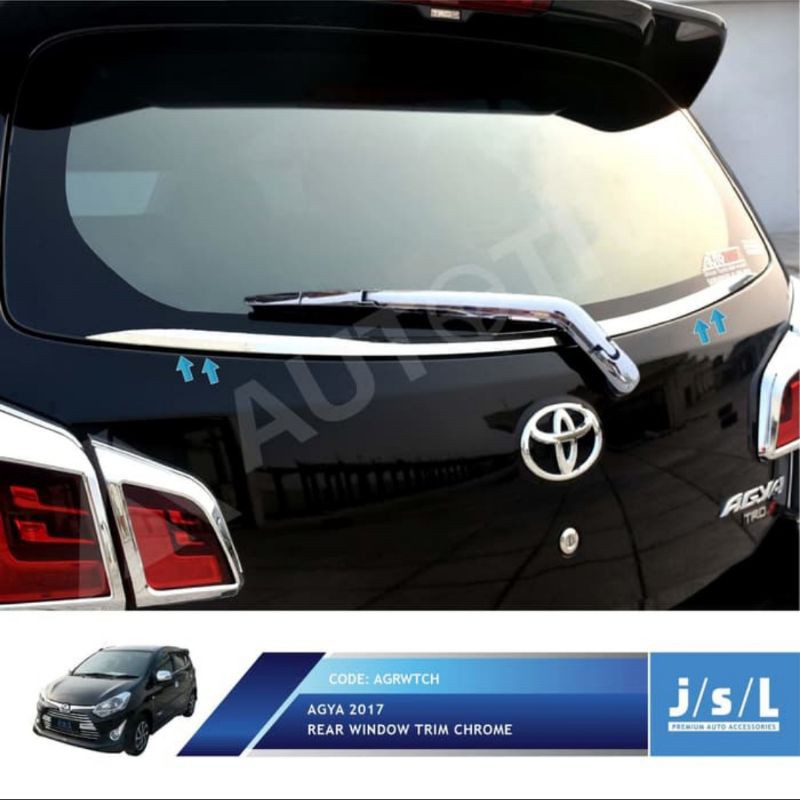 New Agya 2017 rear window trim chrome jsl rear window trim list ...