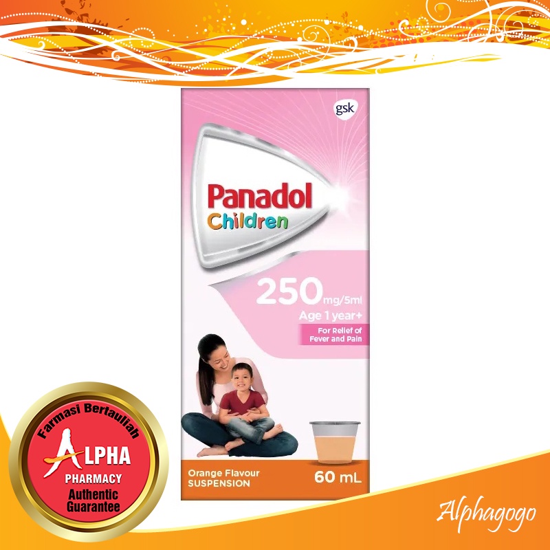 Panadol Children 250mg Age 1 years + Orange Flavour / 1-6 (Suspension ...