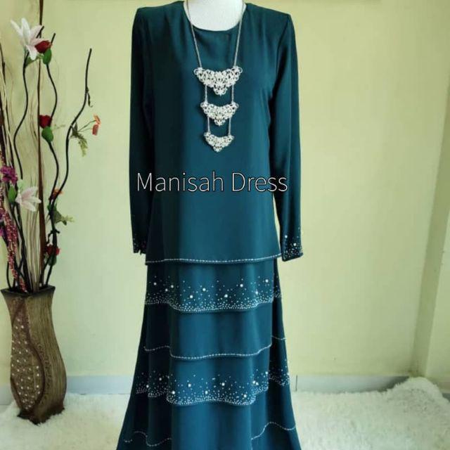MANISAH DRESS ( SAIZ 36 - 42 ) | Shopee Malaysia