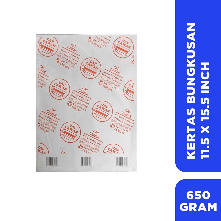 [CAP CAWAN] Hawker Brown Paper Wrap / Kertas Bungkus Nasi / Nasi Lemak ...