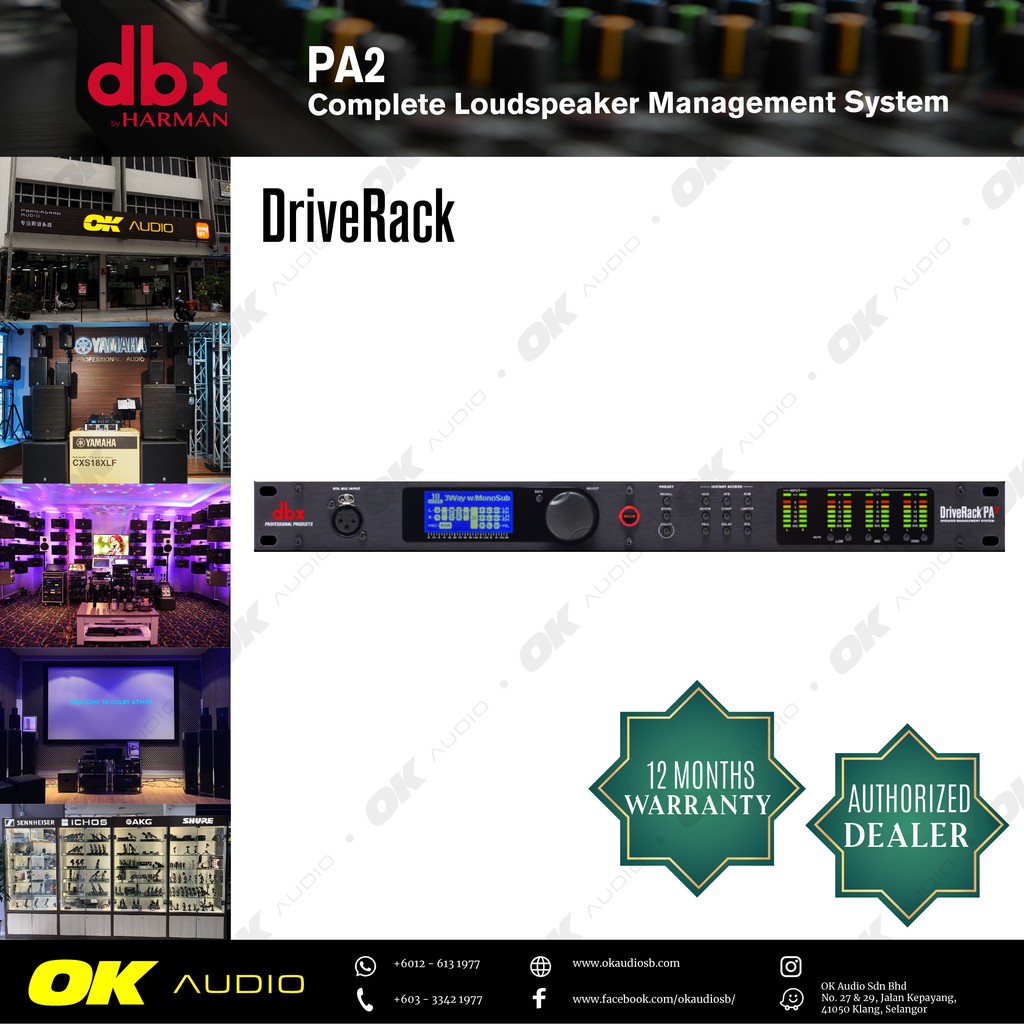 dbx DriveRack PA2 Complete Speaker Management System | Shopee Malaysia