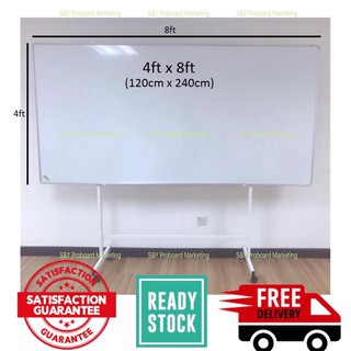 4x8 Magnetic Whiteboard With Stand Size 4ft x8 ft | Shopee Malaysia