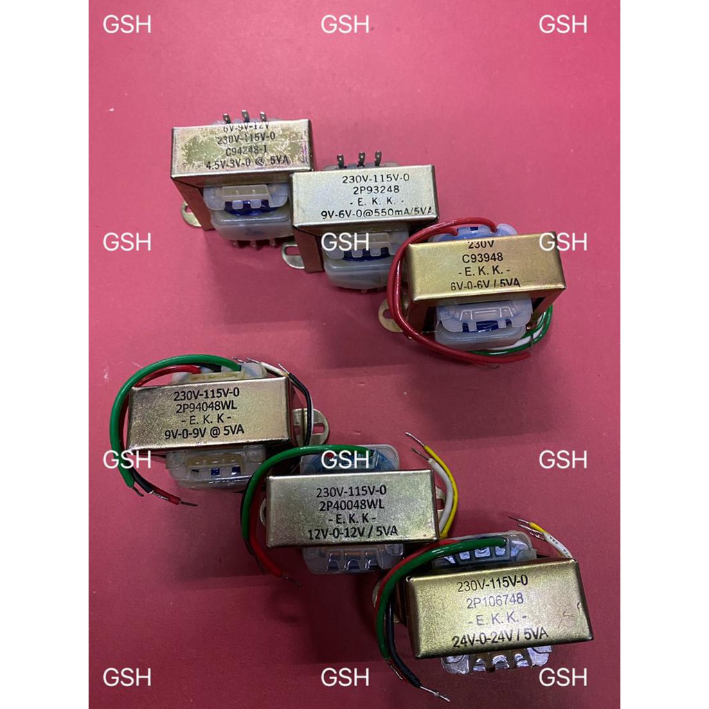 EKK 6-9-12-4.5-3V-0 @ 5VA/ 9-0-6V@5VA/6-0-6V@5VA/9-0-9V@5VA/12V-0-12V ...