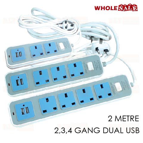 Extension plug Soket Extension USB Socket Trailing Cord Extension Plug ...