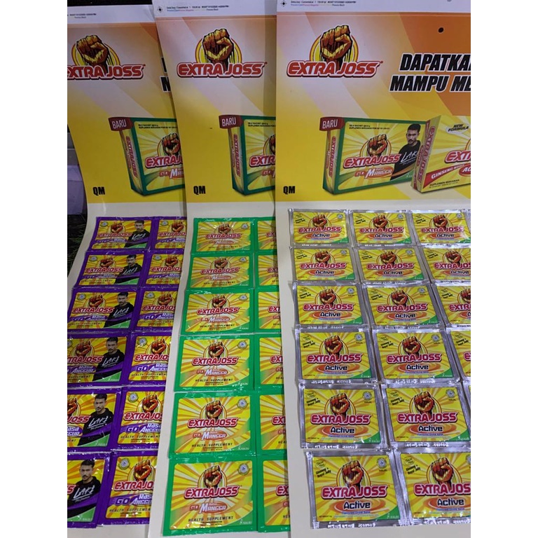 ** READY STOCK** EXTRA JOSS ACTIVE, MANGA, ANGGUR SEPAPAN 30 PAKET X4G ...