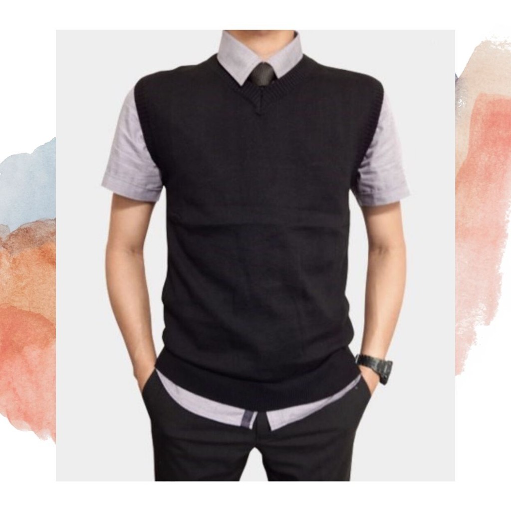 PRIA Realpict!! Knitting Rompi / Men's Vest / Men's Knit Vest / Vest ...