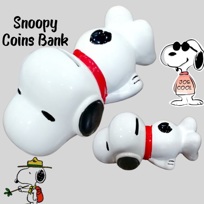 Snoopy Coins Bank/Tabung Ceramic Snoopy Home Decorations Limited ...