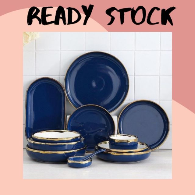 🔥READY STOCK🔥Set Hidangan Mewah Set Pinggan Mangkuk Seramik Set ...