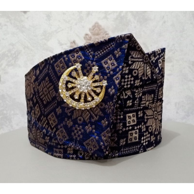 Tanjak MALAY FULL SONGKET PREMIUM MALAY HEADBAND WITH SPECIAL MALAY ...