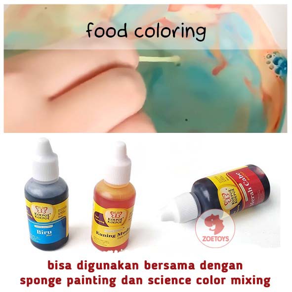 Zoetoys Food Coloring (3 Colors) | Edible Paint | Koepoe Food Coloring ...