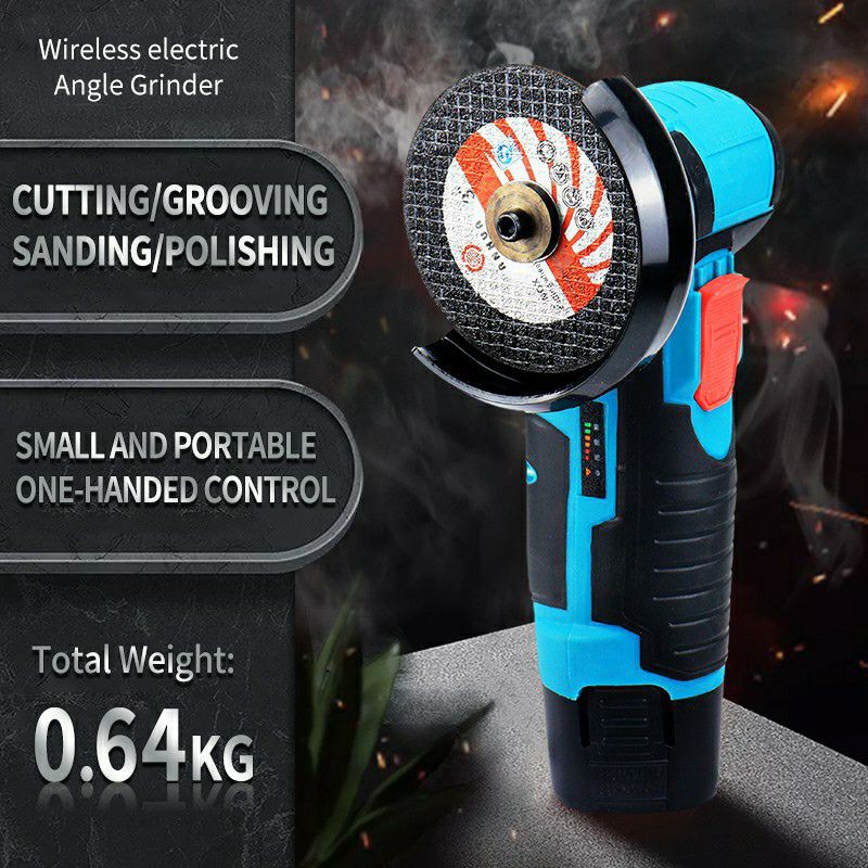 MOTO 12V 3"/76mm Mini cordless Grinder/wireless grinder with 2pcs 2.0ah ...