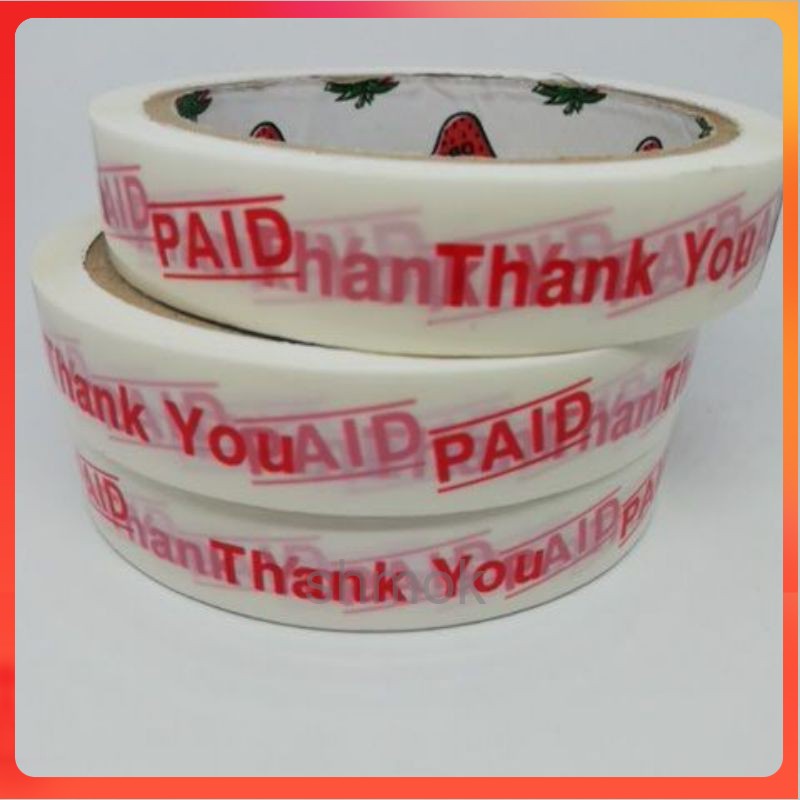 Printed OPP Tape (Thank You Paid) | Shopee Malaysia