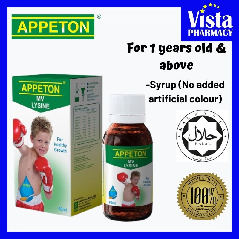 Appeton Multivitamin Lysine Syrup 120ml | Shopee Malaysia