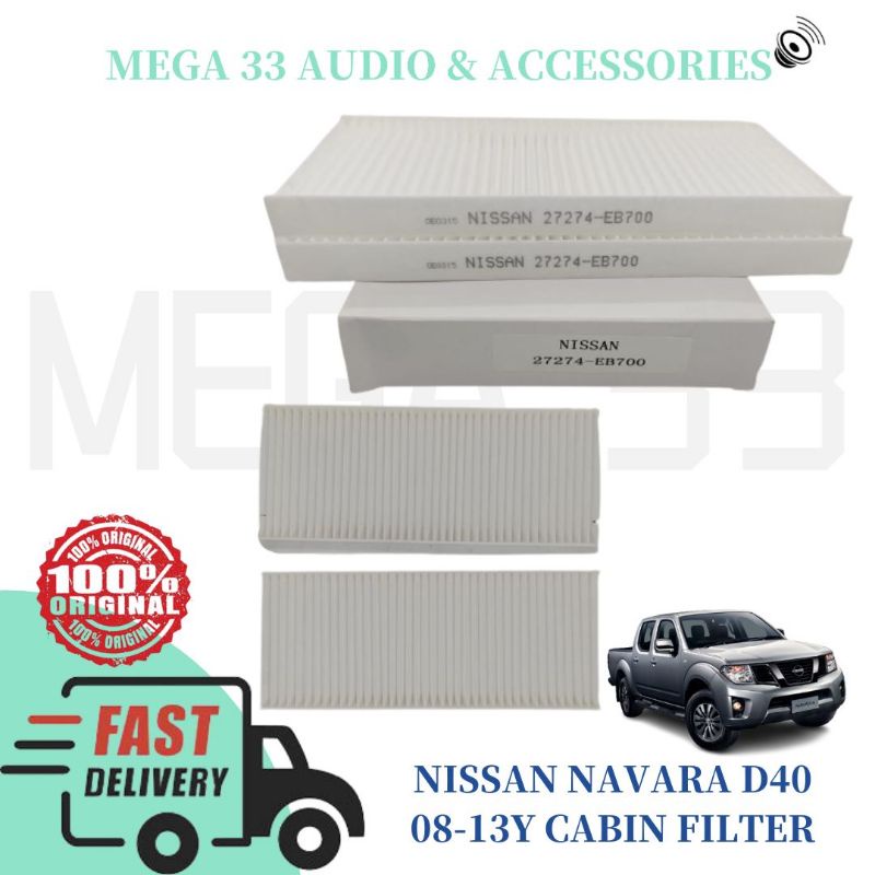 NISSAN NAVARA D40 2008-2013 CABIN FILTER (1 SET 2 PCS) | Shopee Malaysia